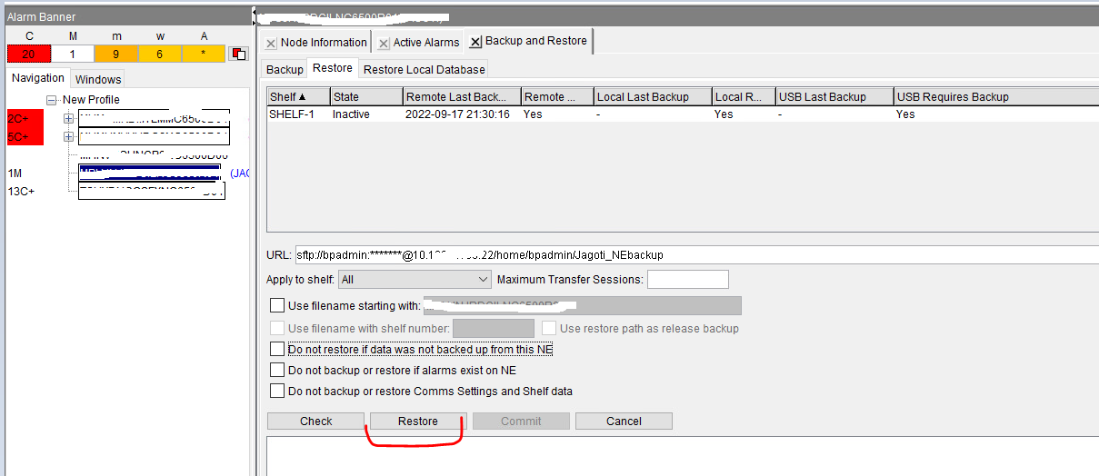 Mcp How To Fetch Db From Mcp And Restore It On 6500