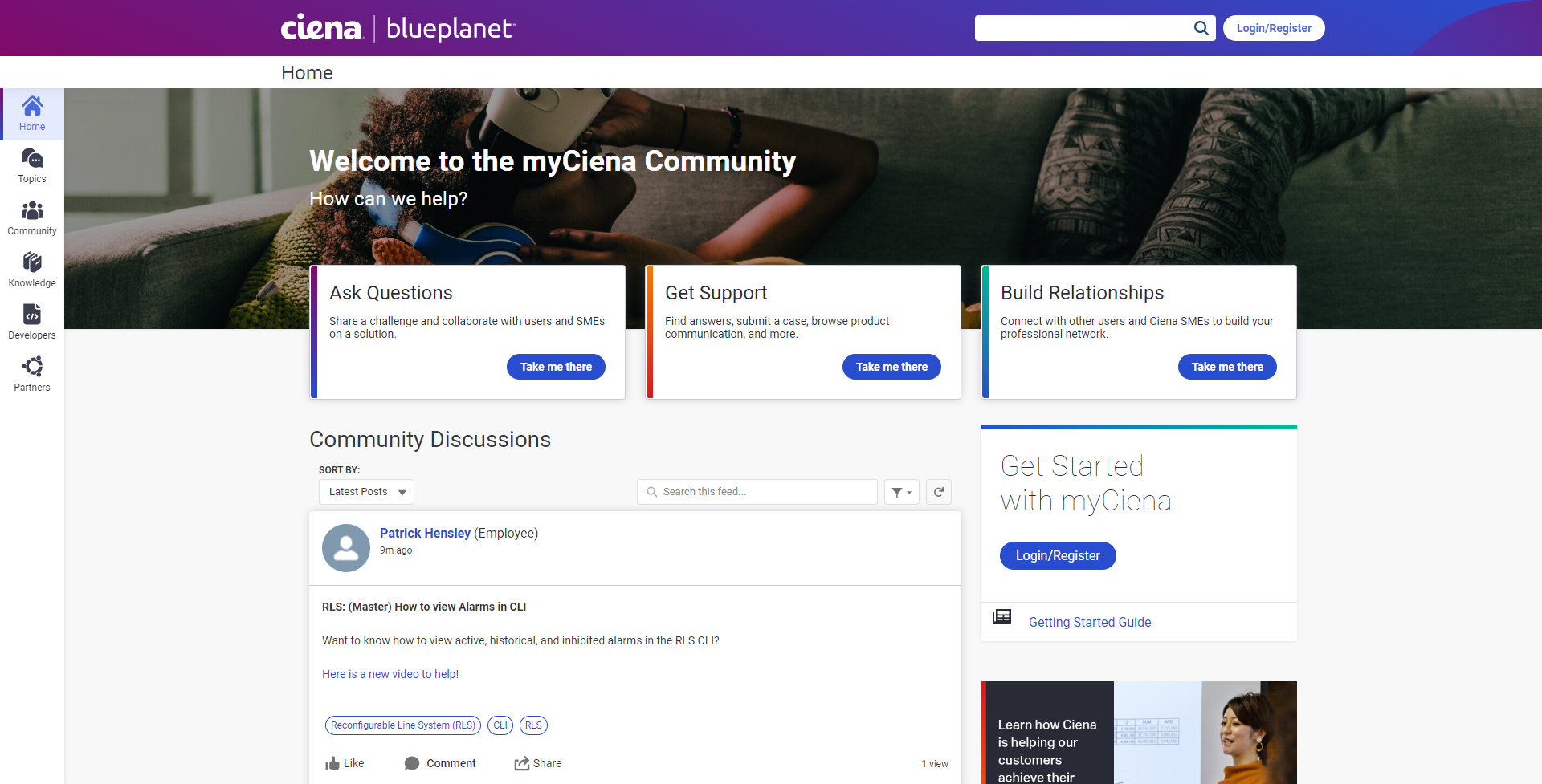 MyCiena Event: myCiena Portal and Community Walkthrough